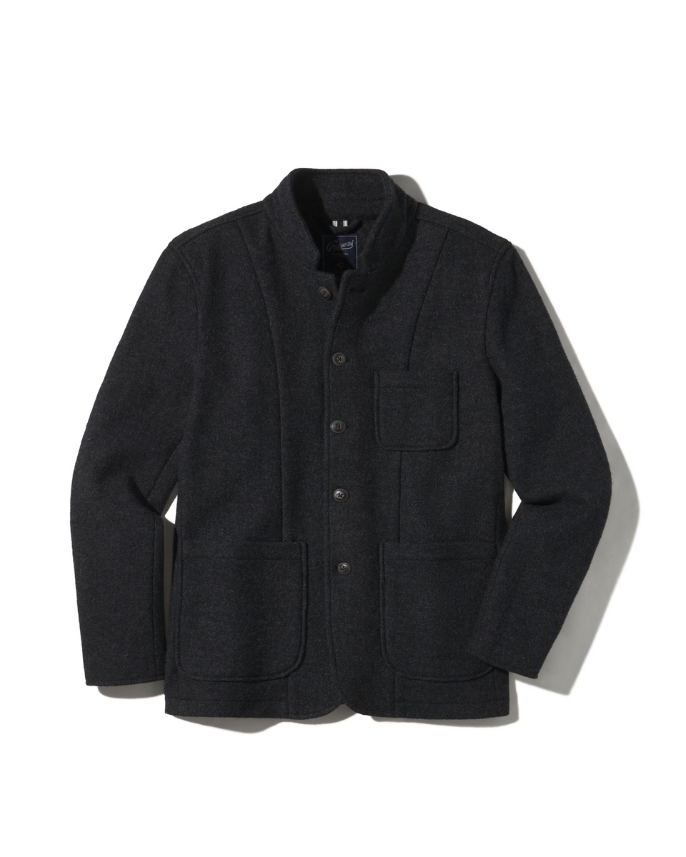Burnham Knitted Wool Blazer - Charcoal – Grayers