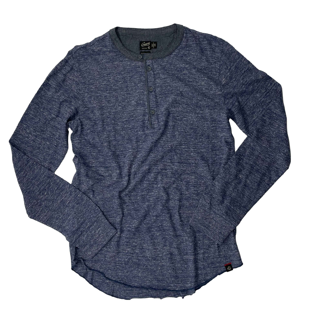 Todd Slub Henley SMP - Light Blue Heather (Final Sale)* – Grayers