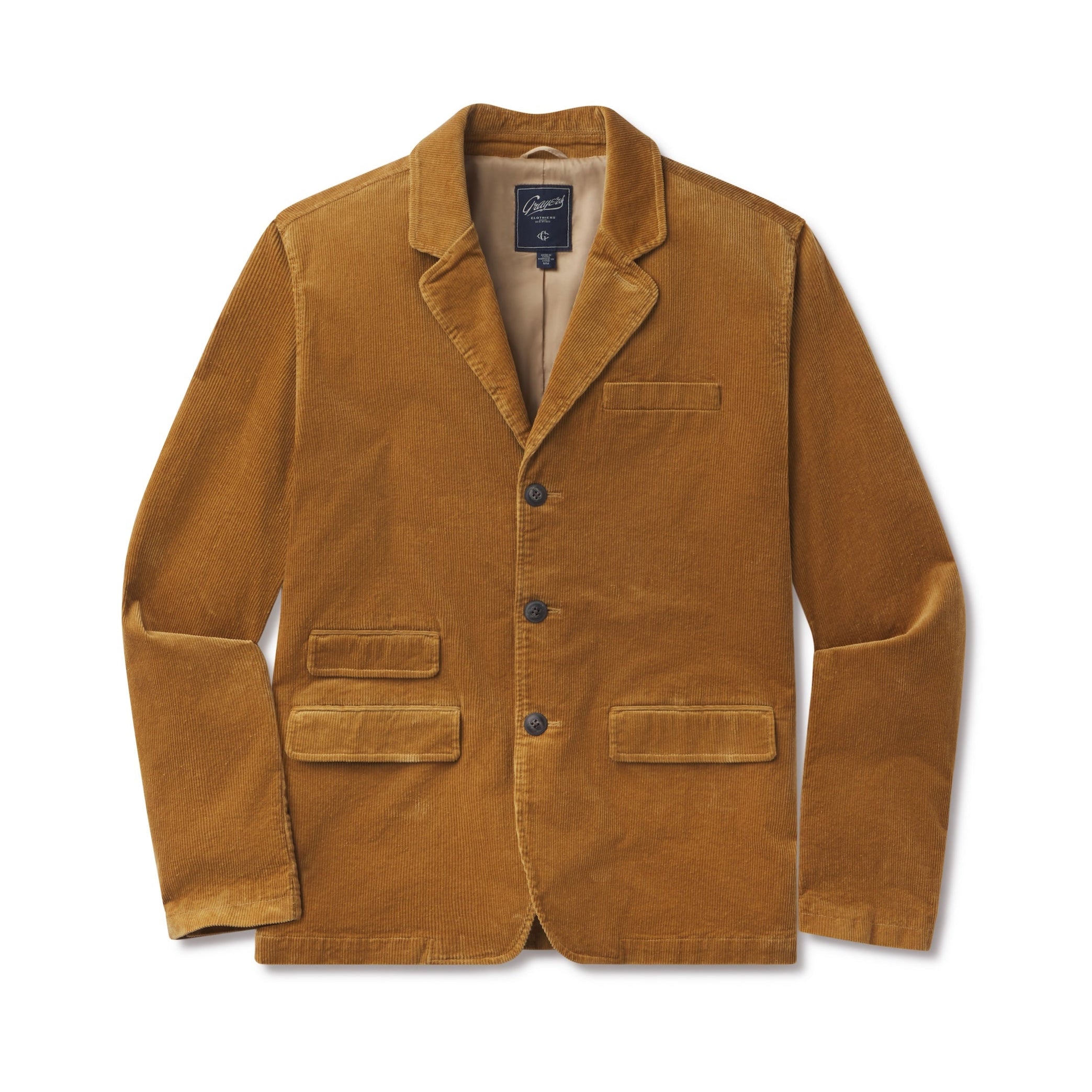 Fleming's English Corduroy Blazer - Saddle – Grayers