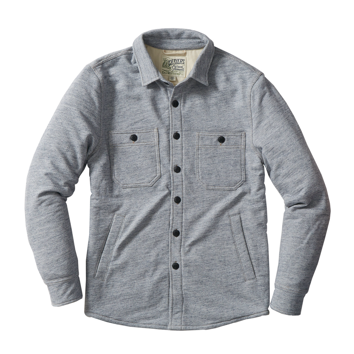Dunlop Waffle Lined Shirt Jacket SMP - Light Blue Heather (Final Sale ...