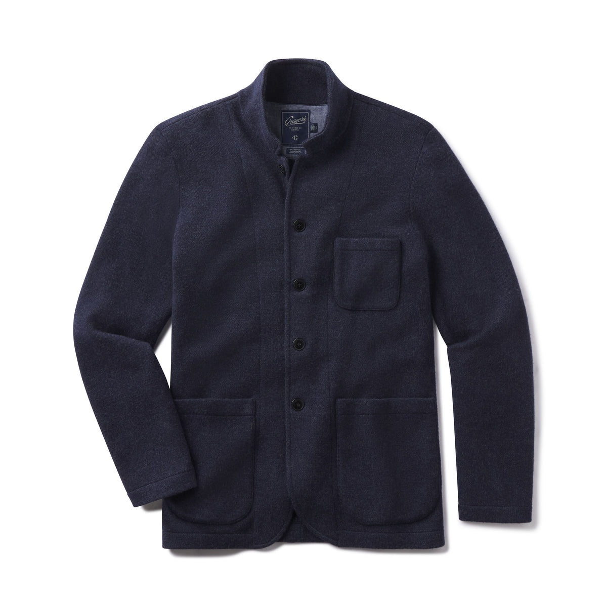 Nelson Jacquard Swacket - Navy – Grayers