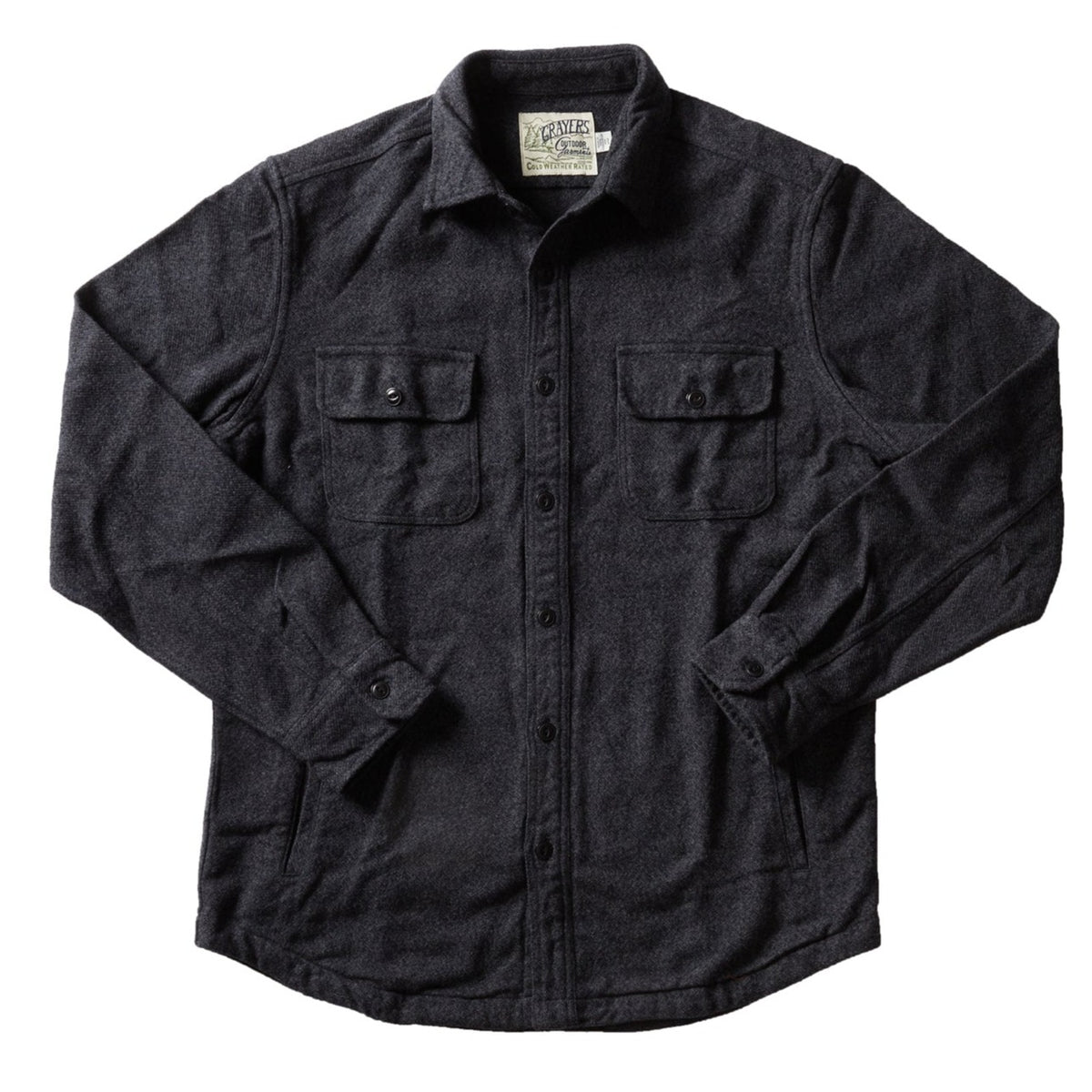 Eureka Brushed Jaspe Shirt Jacket SMP - Charcoal (Final Sale)* – Grayers